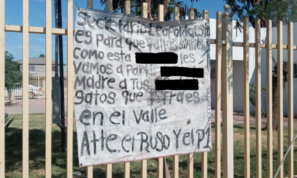 Nueva narcomanta encontrada en el Valle de Mexicali – Brújula News